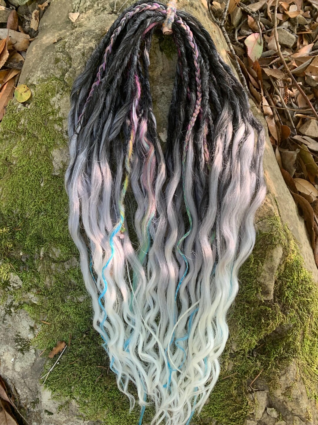 25 Pastel Mermaid Dreadlock Extensions, Boho Braids & Charms - Etsy