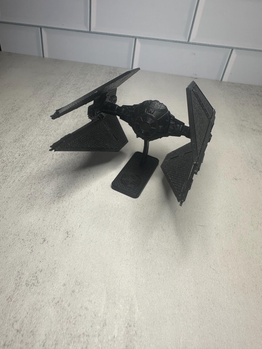 TIE Interceptor Kit Card Model Kit - Etsy