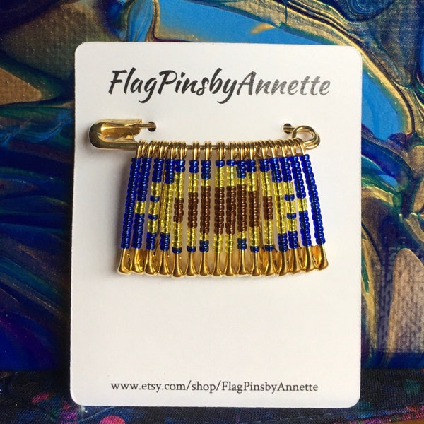 Beaded Safety Pin - Etsy