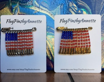 Beaded Safety Pin - Etsy