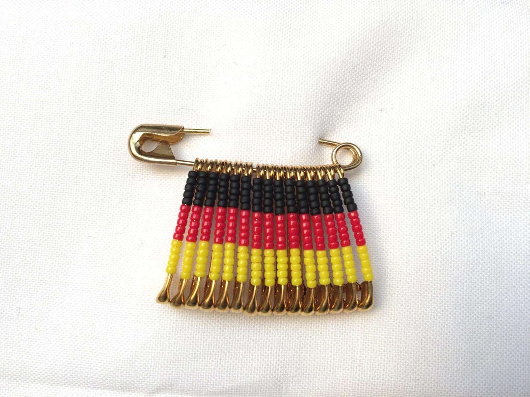 German Flag Pin World Cup Pin Handmade Gift for Her Birthday Gift Lapel ...