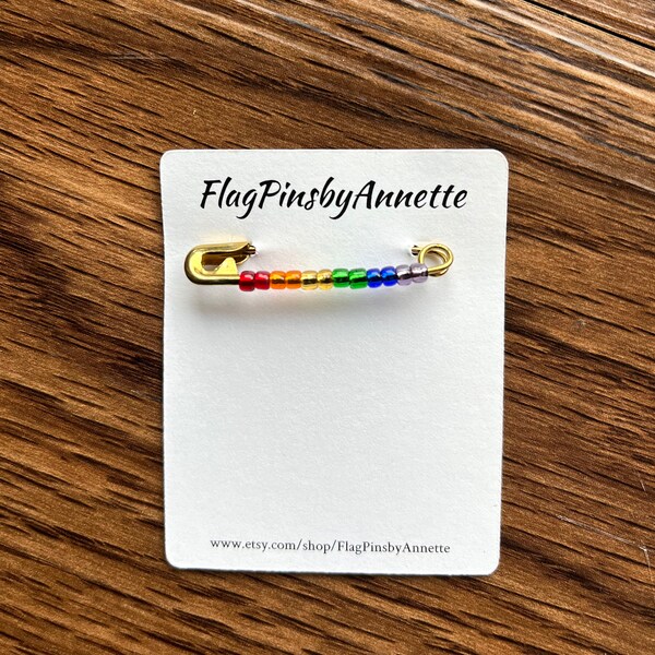 Beaded Safety Pin - Etsy
