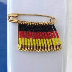 German Flag Pin World Cup Pin Handmade Gift for Her Birthday Gift Lapel ...