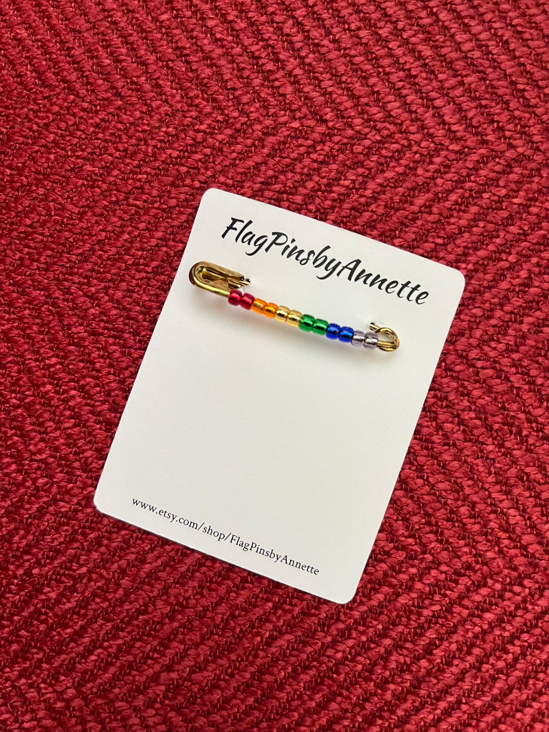 Rainbow Beaded Pin: Unity Beaded Pin LGBTQ Lapel Pin Handmade Birthday ...