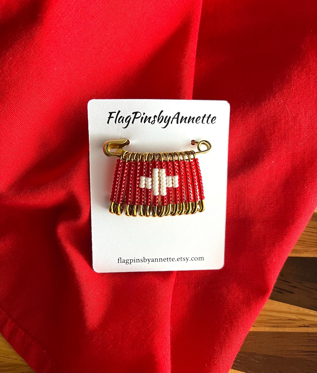 Switzerland Flag Pin Handmade Swiss Brooch - Etsy