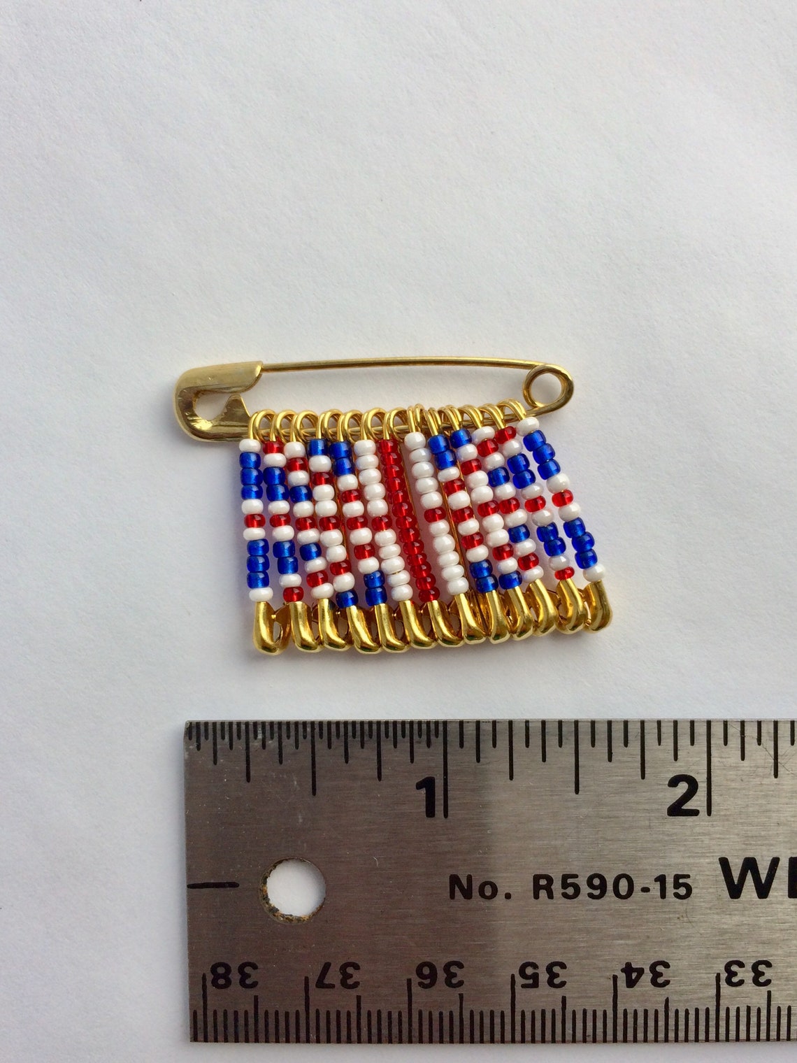 Great Britain Beaded Flag Pin UK Flag British Flag Pin | Etsy