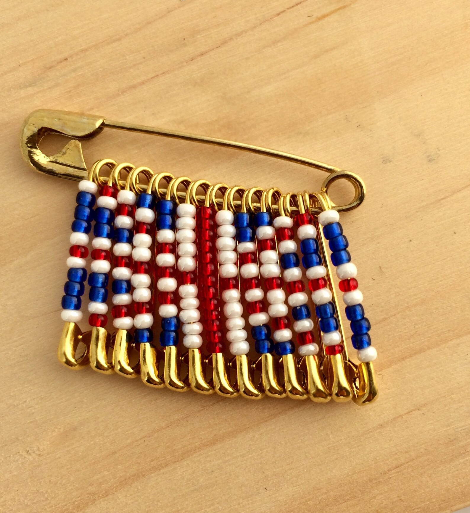 Great Britain Beaded Flag Pin UK Flag British Flag Pin - Etsy