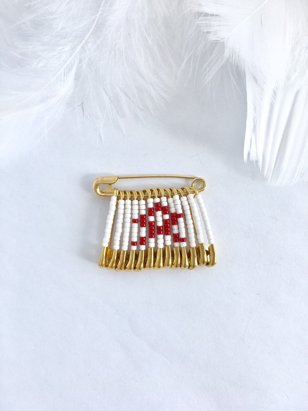 Multiple Myeloma Awareness Pin Bead Flag Pin Handmade Pin Bead Pin ...