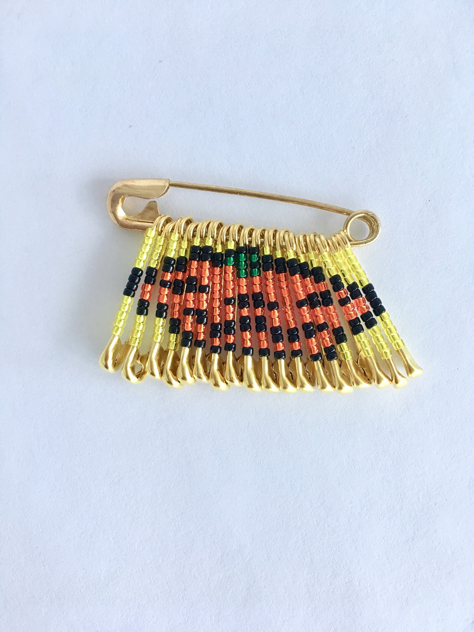 Pumpkin Pin Halloween Fall Pin Pumpkin Beaded Pin Thanksgiving | Etsy