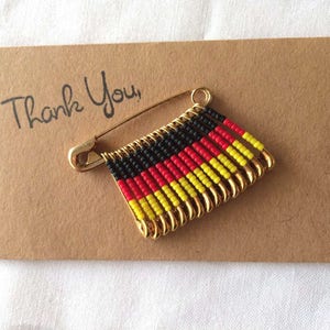 German Flag Pin World Cup Pin Handmade Gift for Her Birthday Gift Lapel ...