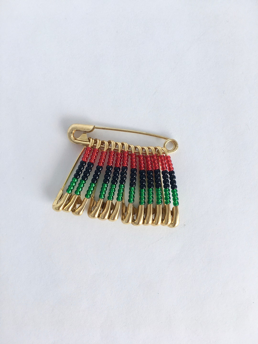 African Flag Pin Beaded Flag Pin Handmade RBG Flag Pin Afro - Etsy