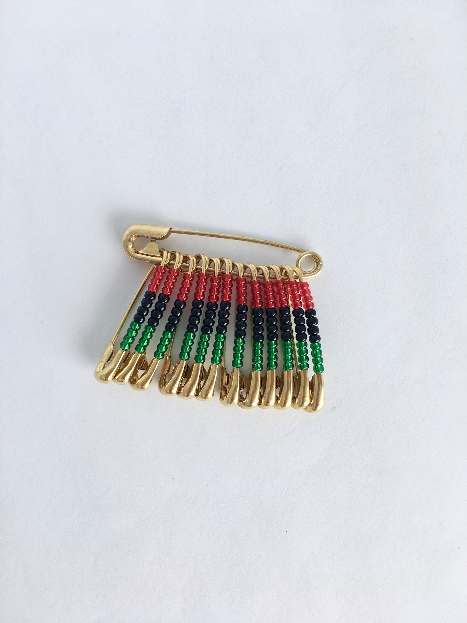 African Flag Pin Beaded Flag Pin Handmade RBG Flag Pin Afro - Etsy