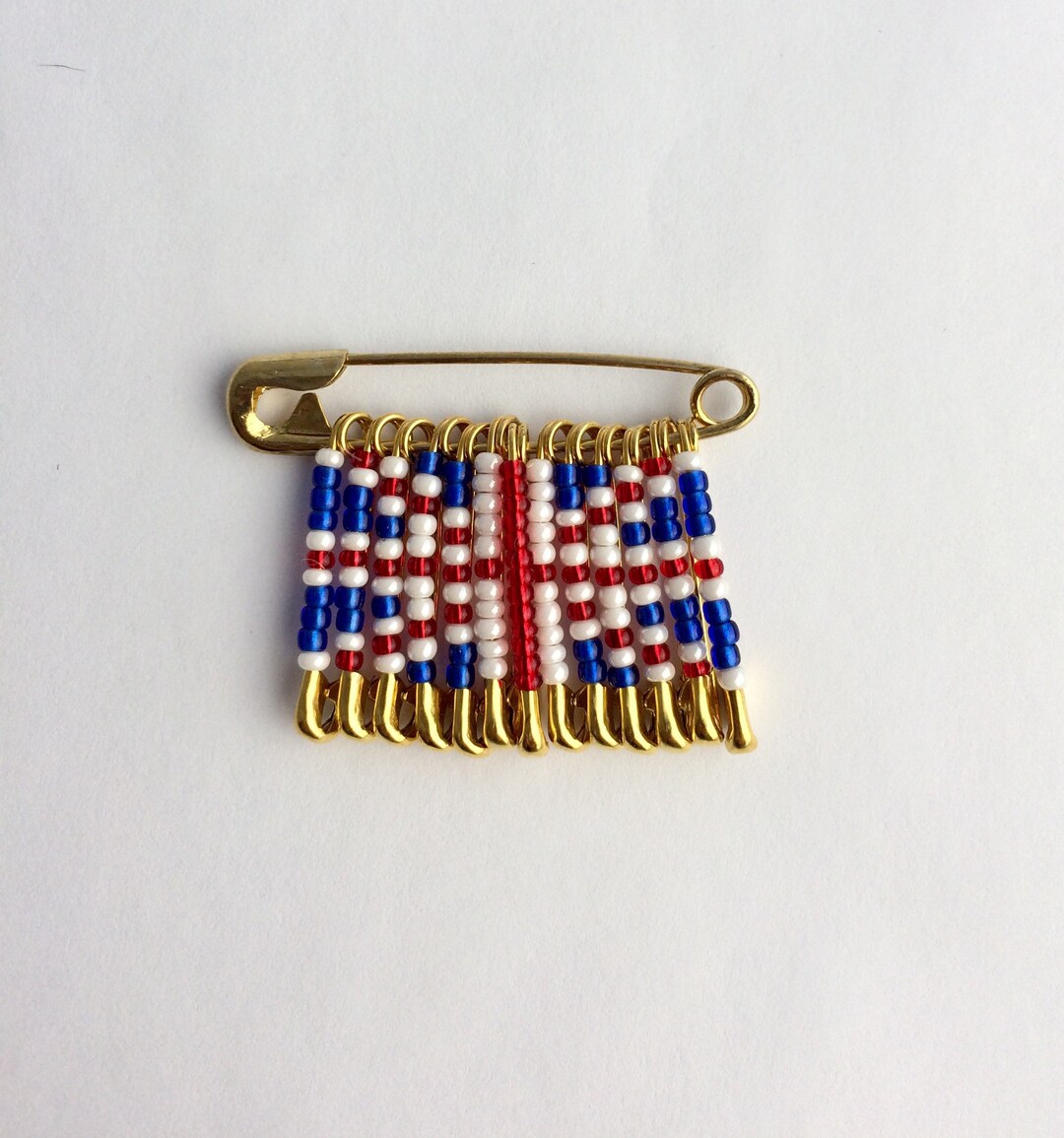 Great Britain Beaded Flag Pin UK Flag British Flag Pin - Etsy