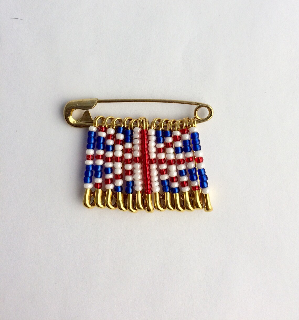 Great Britain Beaded Flag Pin UK Flag British Flag Pin - Etsy