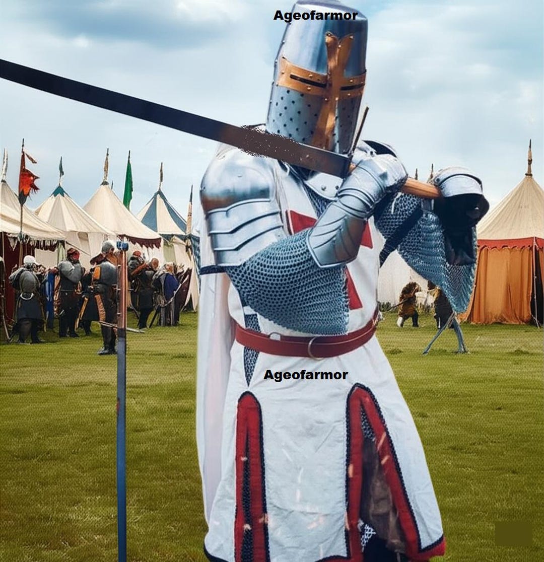 Templar Knight Cosplay Armor Set | Full Body Crusader Templar Suit ...