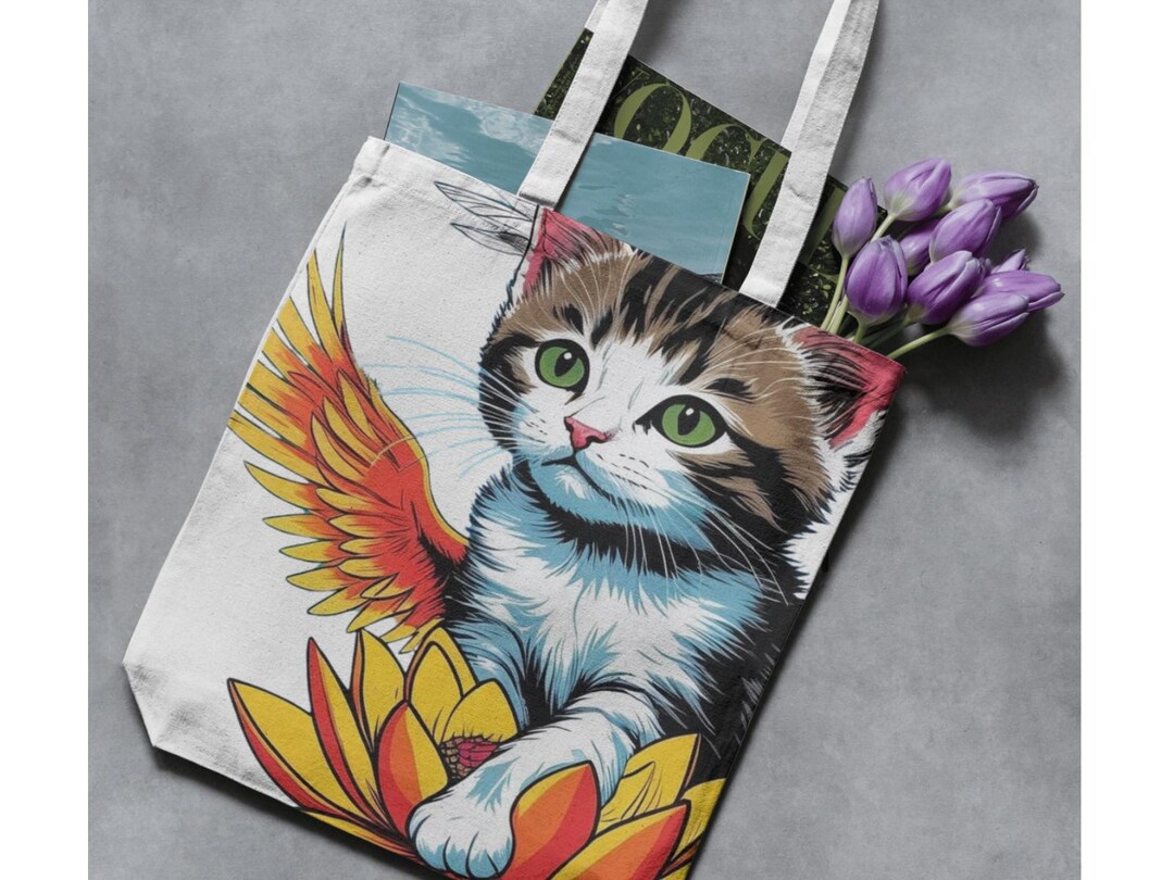Cat Can Fly Pop Art Cat Lotus Cat Wing Wings Car /digital Download PNG ...