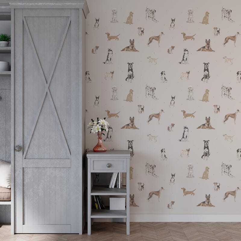 Dog Wallpaper Woven - Etsy