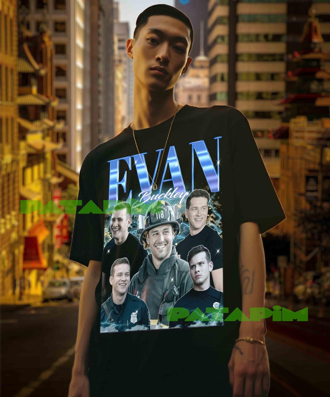 Evan Buckley Retro Style Shirt - 911 TV Show Fan Apparel - Etsy
