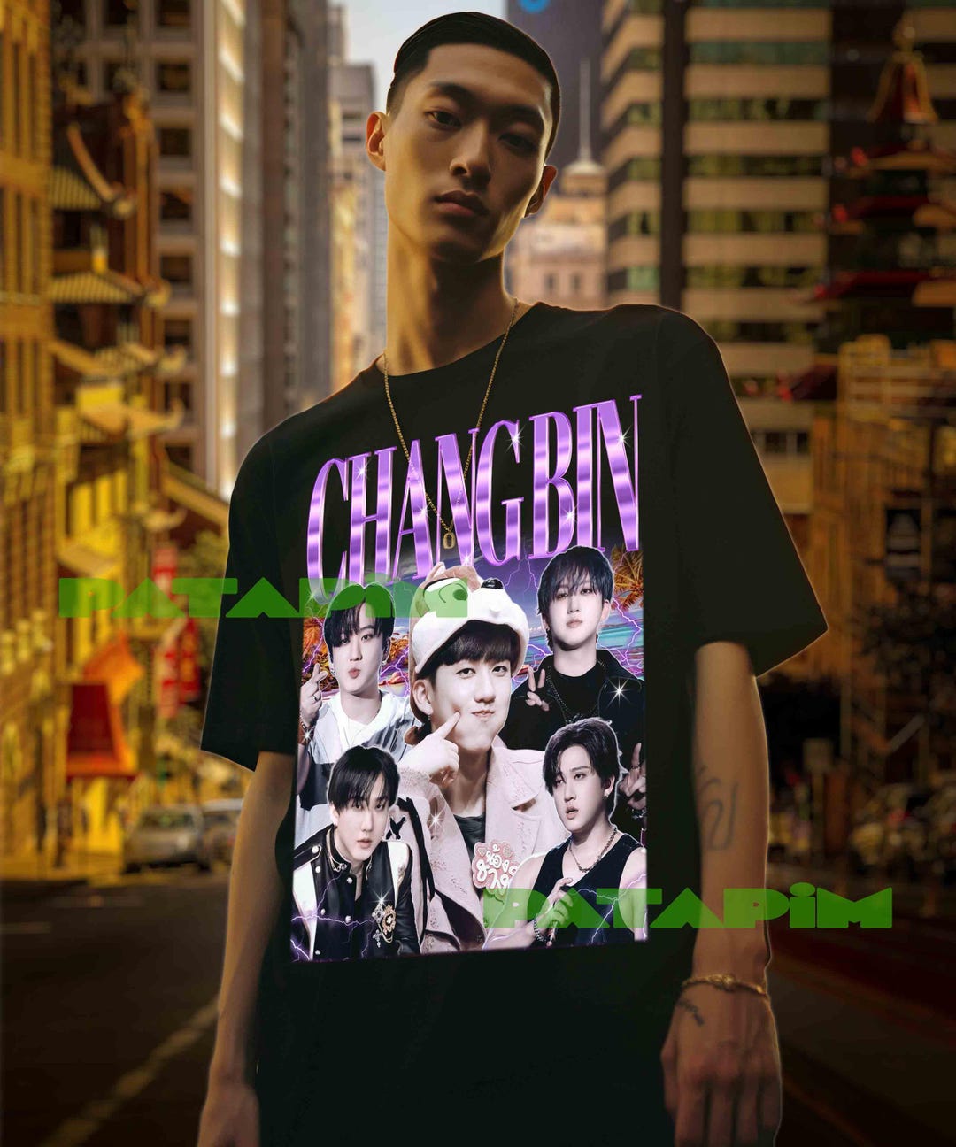Changbin Retro Kpop Shirt: Stray Kids Idol Unisex Cotton Tee - Etsy