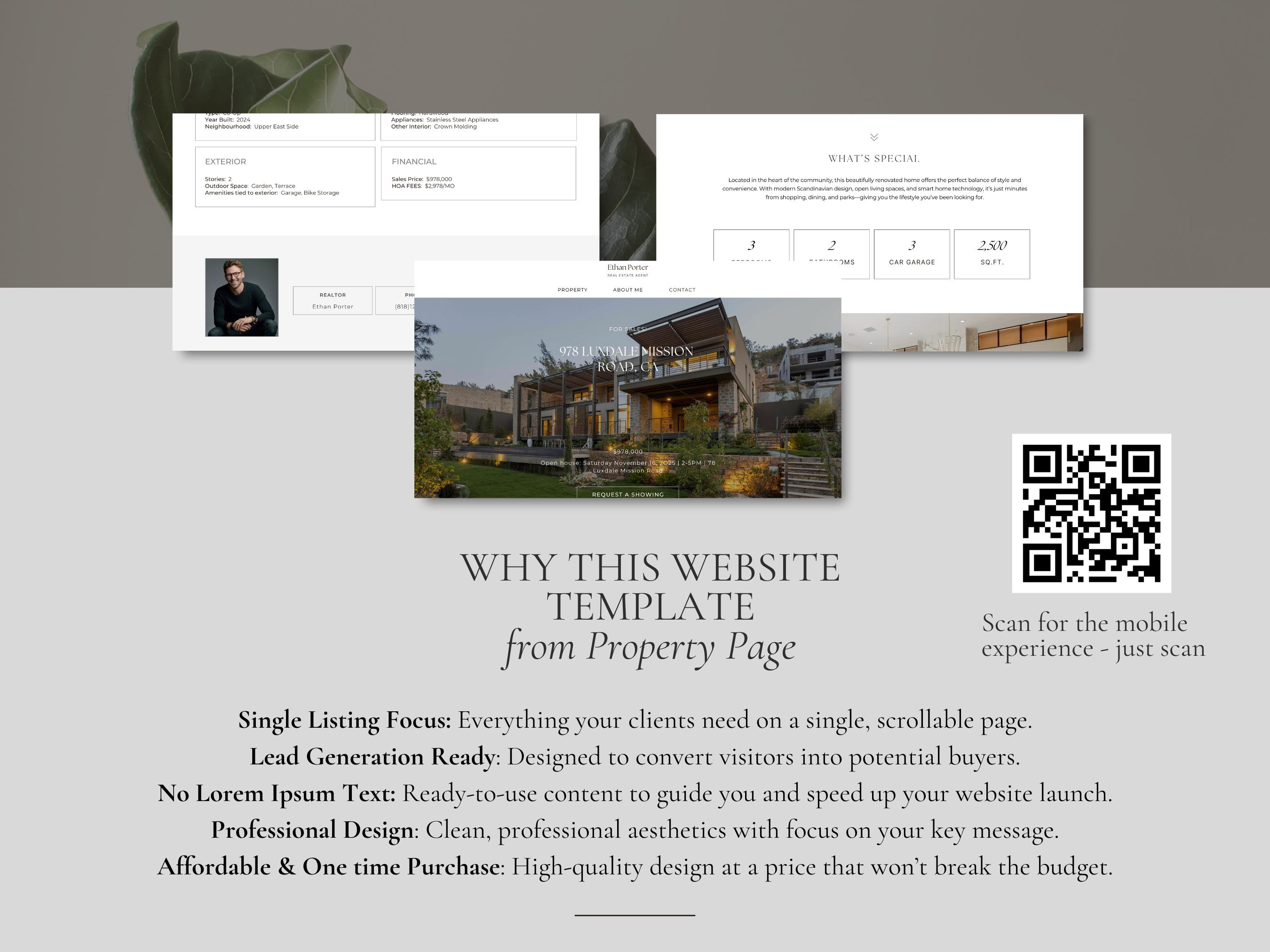 Real Estate Website Templates for Realtors and Agents | Single Property ...