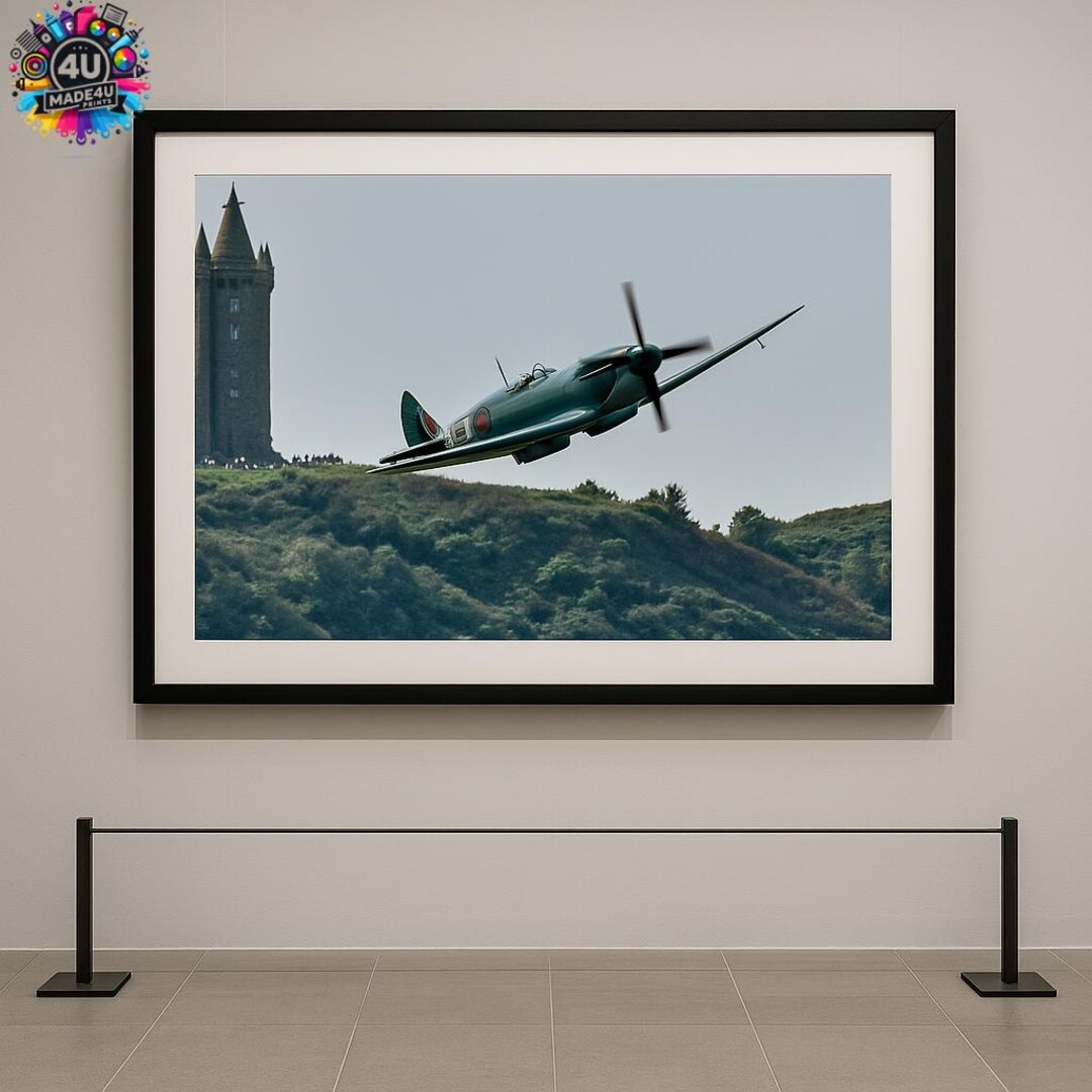 Supermarine Spitfire Poster – WW2 Fighter Plane Wall Art | Vintage ...