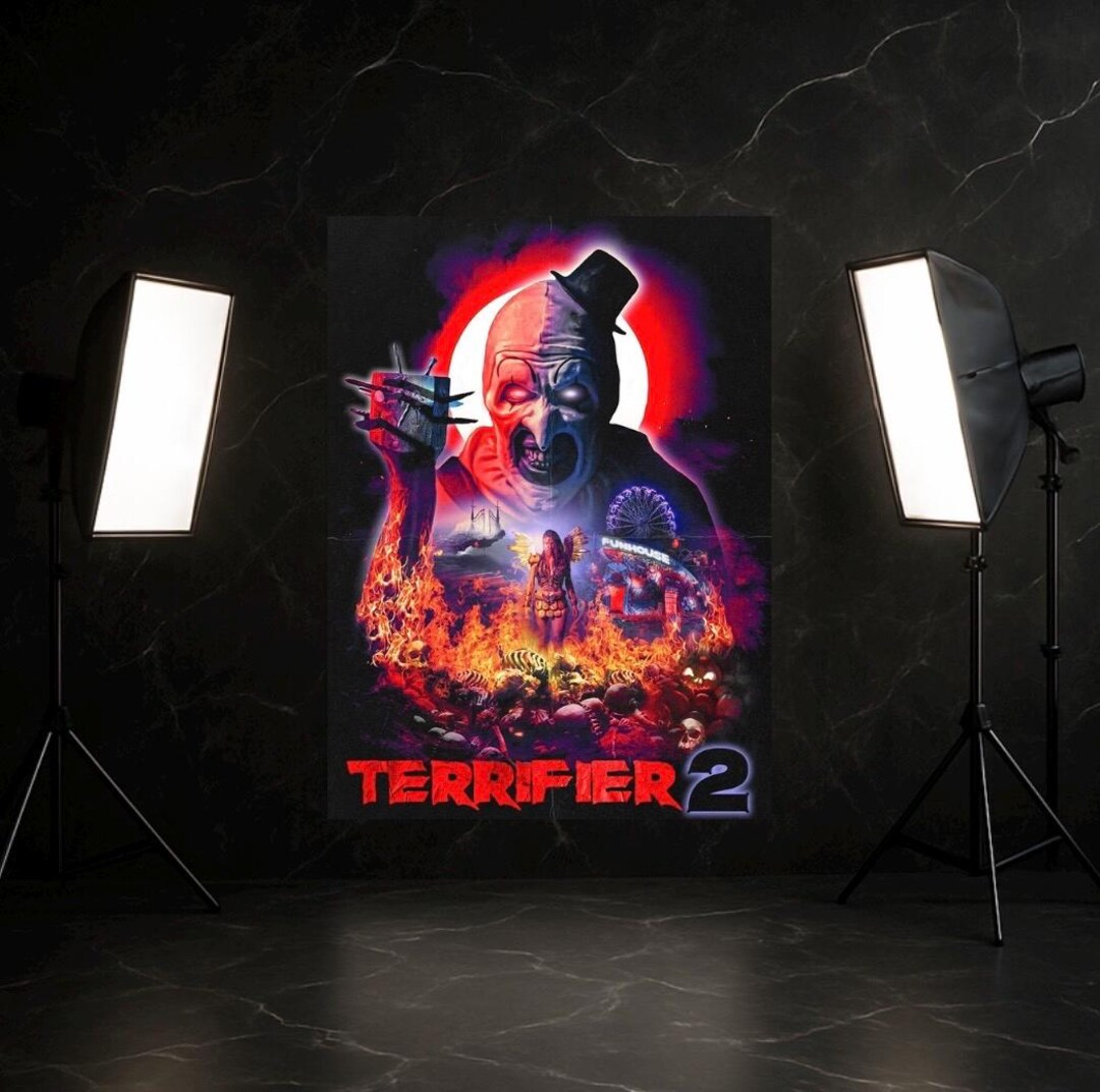 Terrifier 2 Poster: Art the Clown, Horror Movie Poster, Slasher Movie ...
