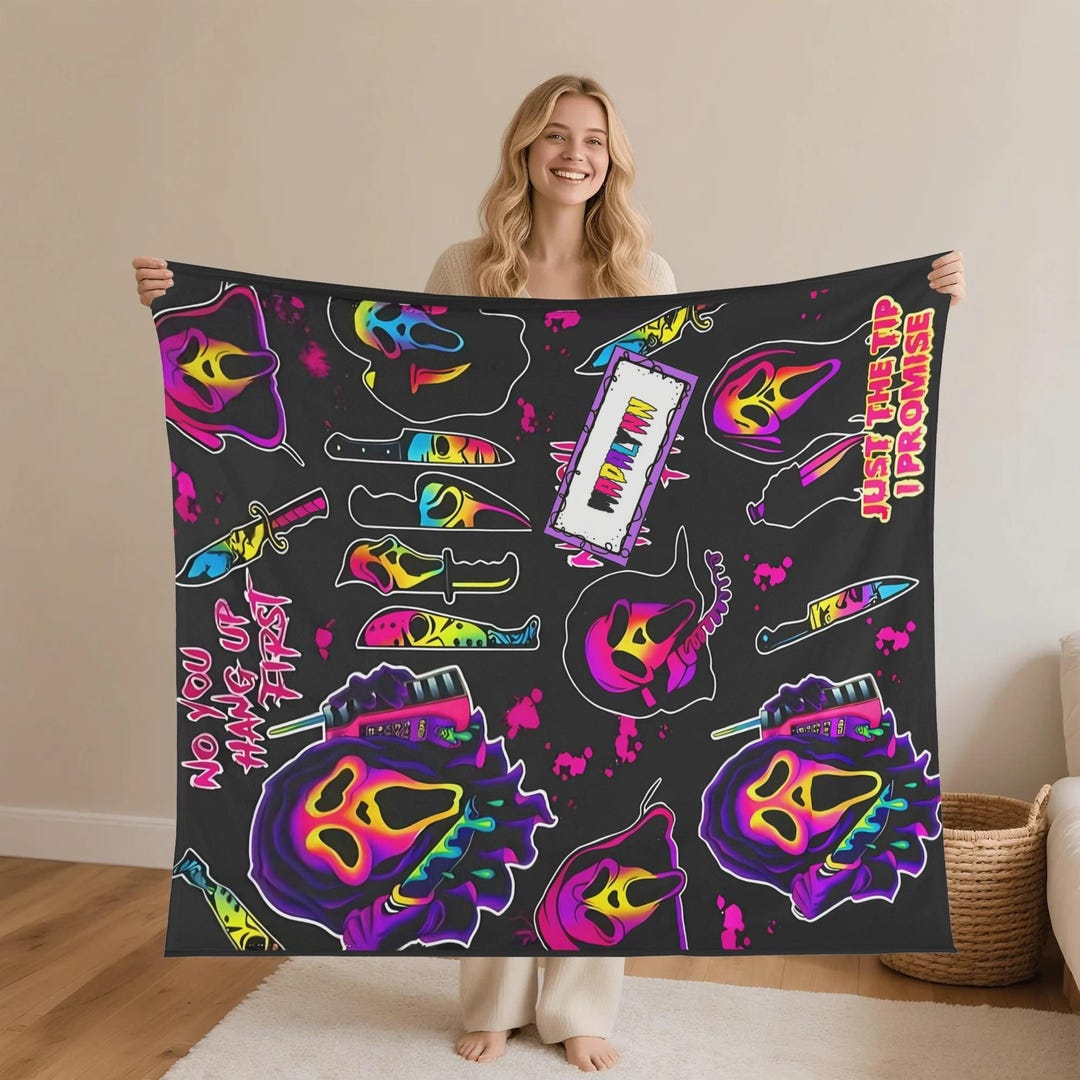 Scream Ghostface Killer Cover Quilt Made in the USA - Jbralid Horror ...