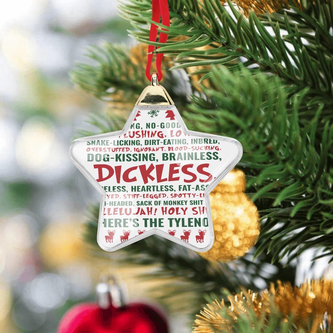 Personalized Christmas Transparent Scrylic Initial Sign, Custom Name ...