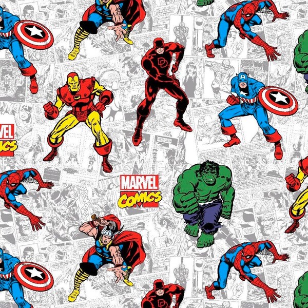 Super Hero Fabric - Etsy