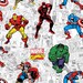 Marvel Heroes Fabric Boys Fabric Children's Cartoons - Etsy