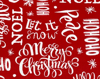 Fabric with words | Etsy