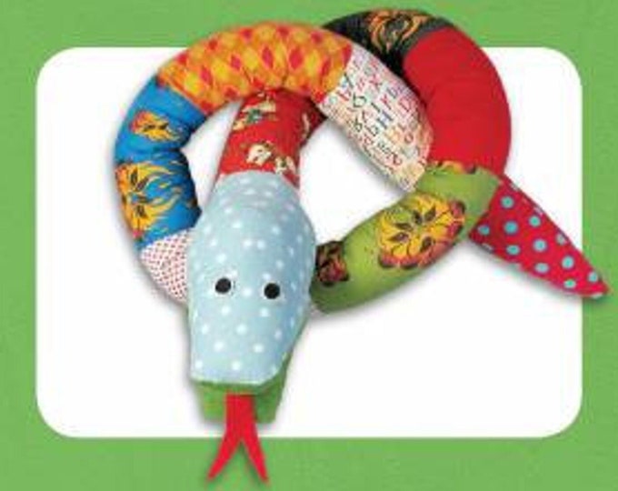 Snake Scrap Toy Pattern, DIY Snake Softie, PAPER Pattern. Ready to Ship ...
