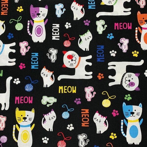 Cotton Cat Fabric - Etsy