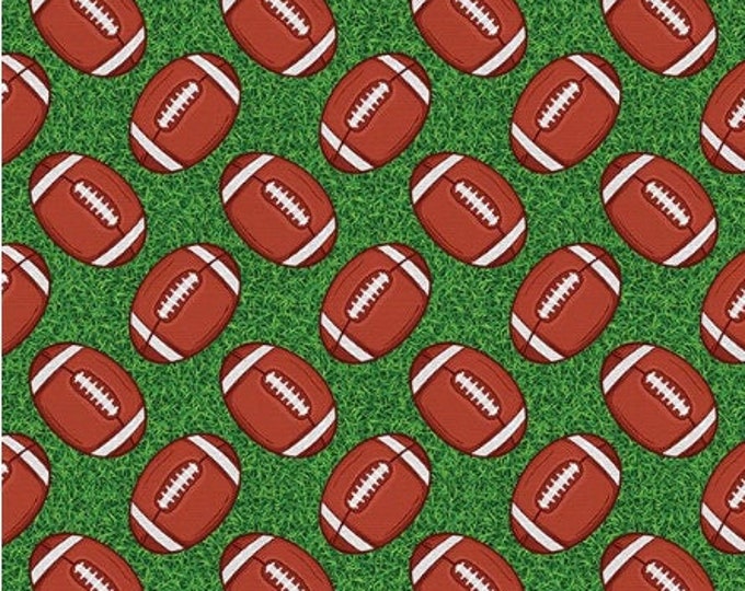 Football Fabric Small College Football Navy Stripes by ...
