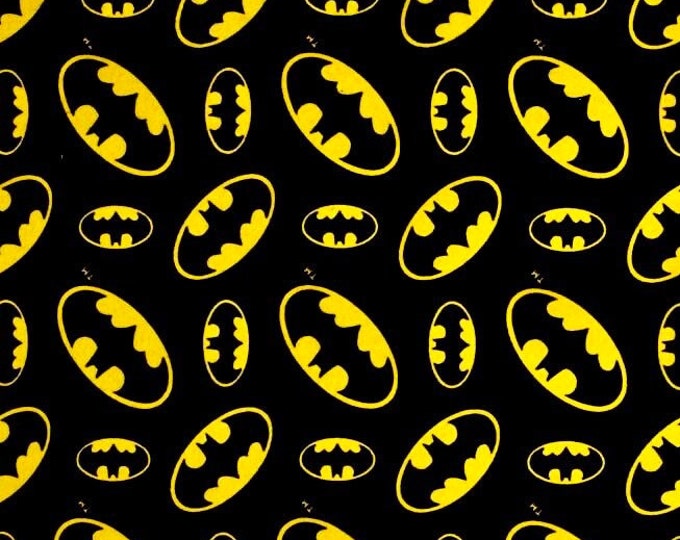 LAST ONE Batman Fabric, Batman Sign Over Black Fabric, Cartoons Fabric ...