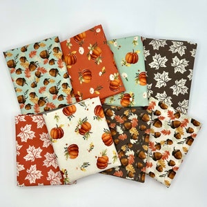 Autumn Bundle of 8 Fabrics, Thanksgiving Fabric, Fall Fabrics, CHOOSE ...
