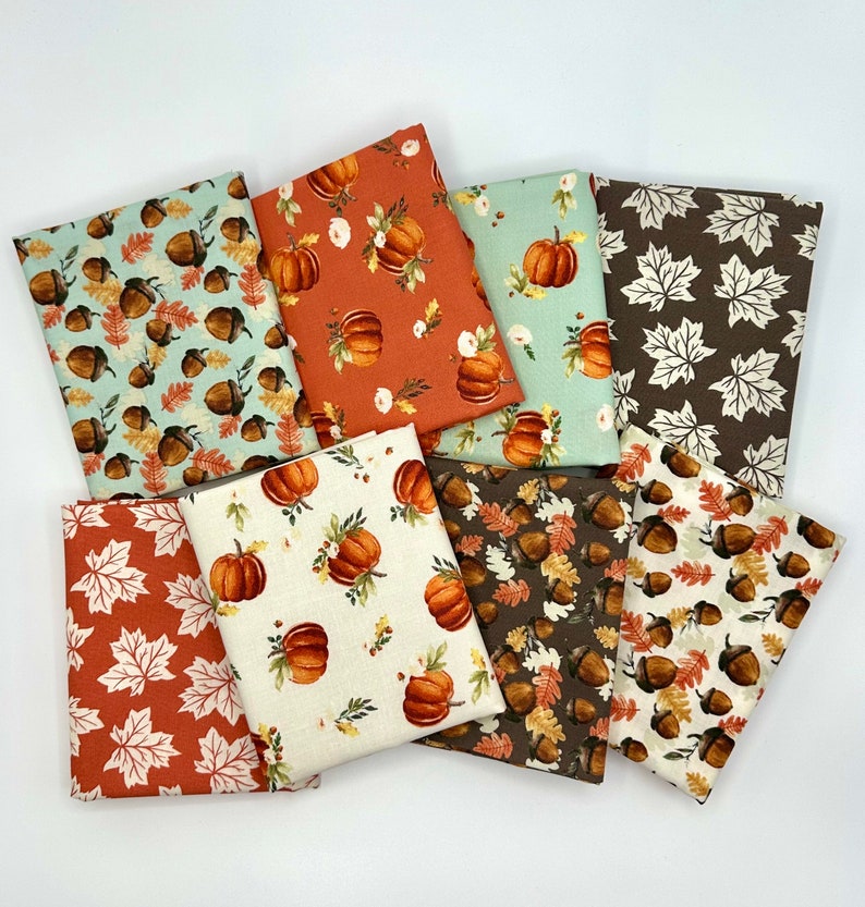 Autumn Bundle of 8 Fabrics, Thanksgiving Fabric, Fall Fabrics, CHOOSE ...