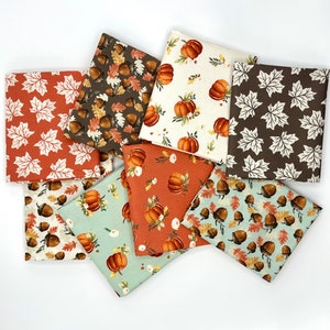 Autumn Bundle of 8 Fabrics, Thanksgiving Fabric, Fall Fabrics, CHOOSE ...