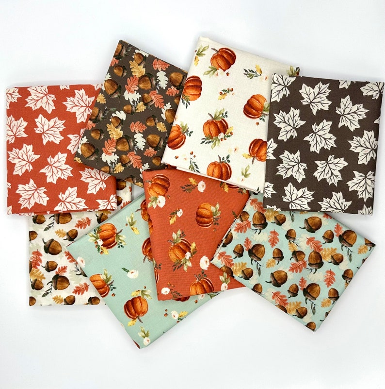 Autumn Bundle of 8 Fabrics, Thanksgiving Fabric, Fall Fabrics, CHOOSE ...