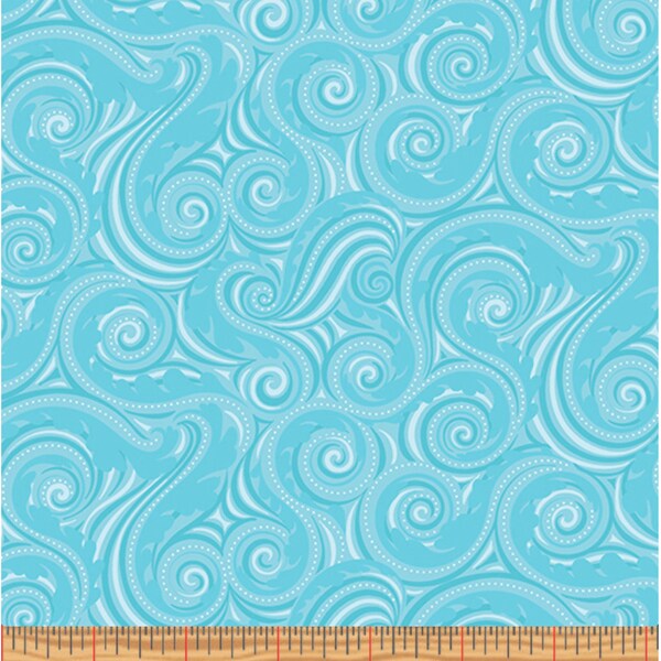 Blue Swirl Fabric - Etsy