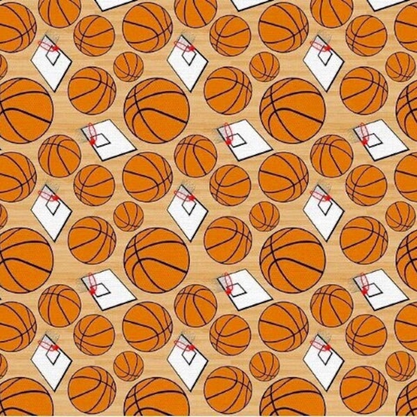 Basketball Fabric - Etsy