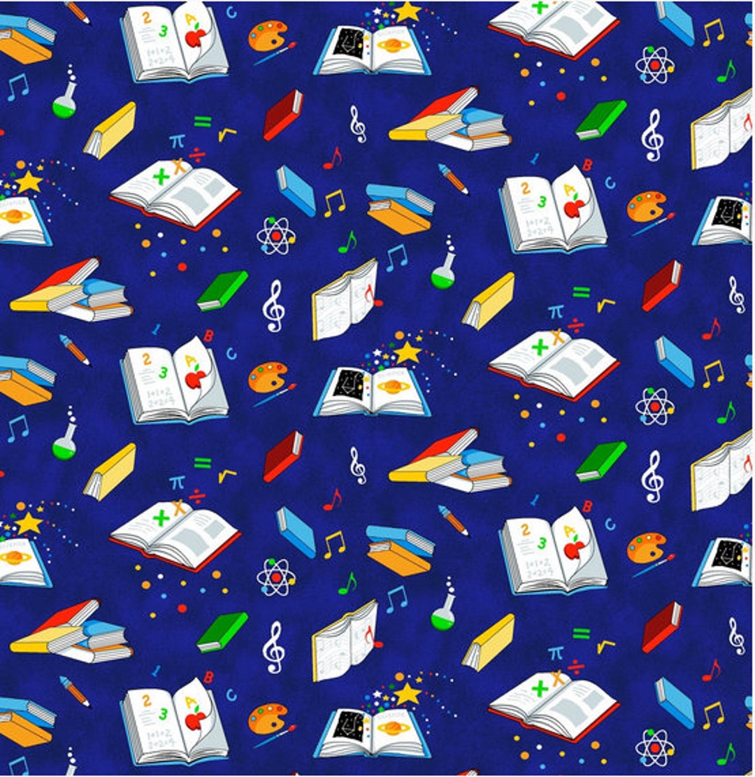 School Days Fabric, Students Fabric, Kids Fabric, Teachers Fabric, Back ...