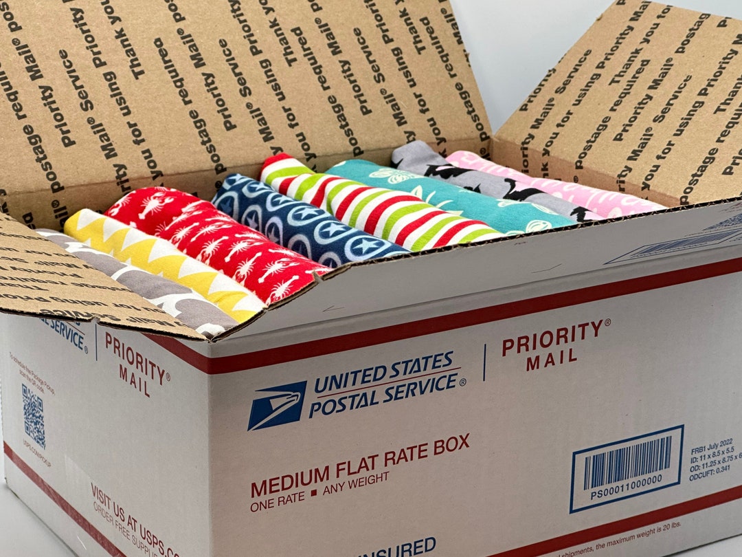 Medium Flat Rate Box Full of Assorted Premium Quality KNIT Fabric 95% ...