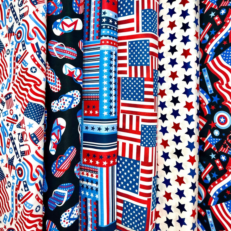 Patriotic Fabric - Etsy