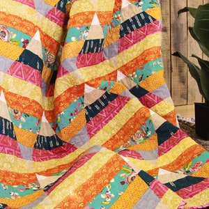 Pink Triangles Fabric, Pink Geometric Fabric From the Boho Fusion ...