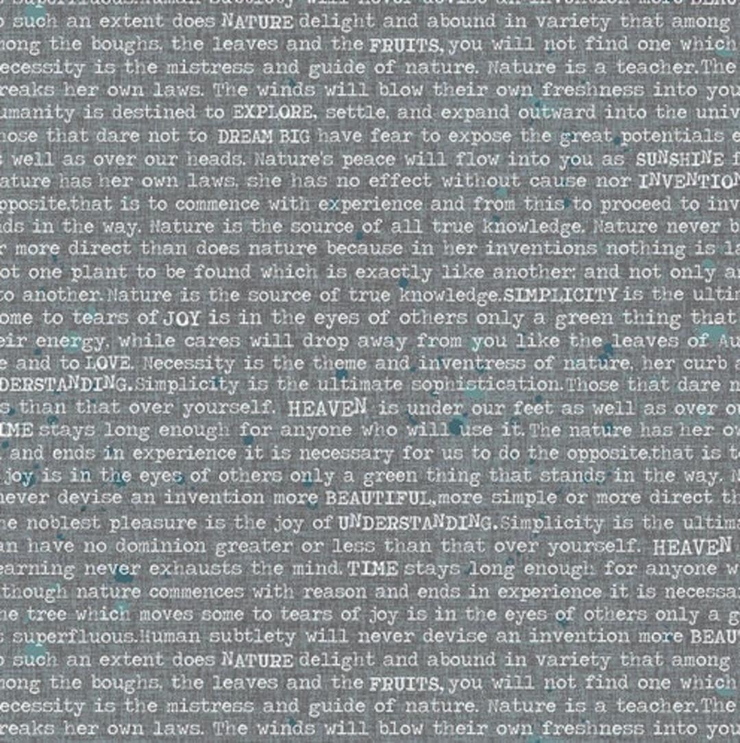 Typed Words Fabric, Written Thoughts Fabric, Like Vintage Paper Fabric ...