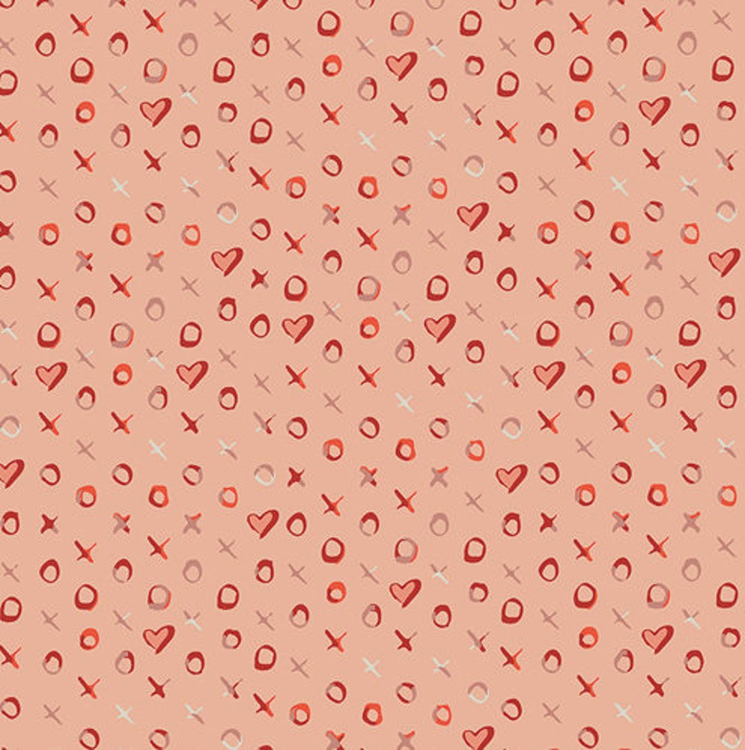 Hearts, Hugs and Kisses Fabric From the Love Story Collection Art ...