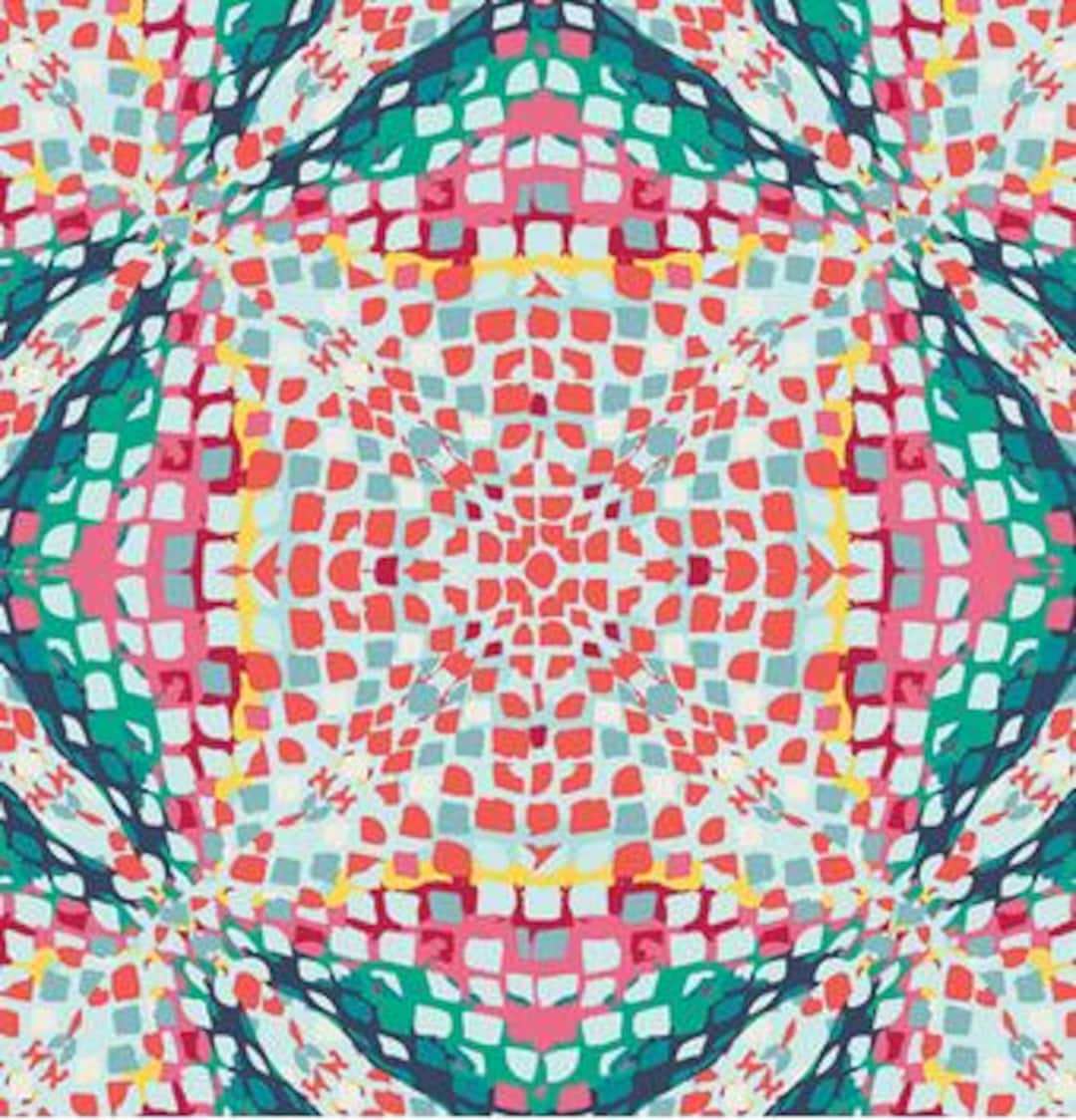 Kaleidoscope Poolside Fabric, From the Sun Kissed Collection, Art ...