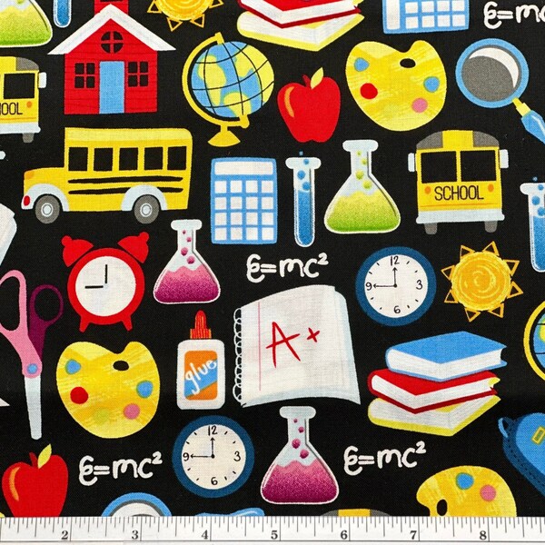 School Themed Fabric - Etsy