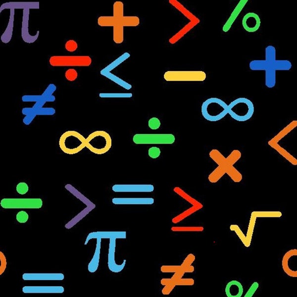 Math Fabric - Etsy